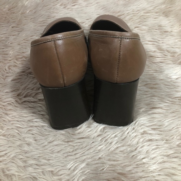 Coach | Shoes | Vintage Coach Tan Chunky Heel Block Heels | Poshmark